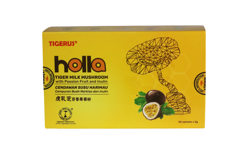 TIGERUS® Holla Tiger Milk Mushroom With Passion Fruit And Inulin - GT ...