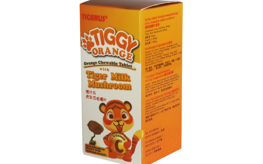 TIGERUS® TIGGY Orange Chewable Tablets 80's - GT Healthcare